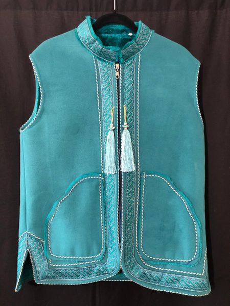 Arabian Style (Syrian Furwah) Vest Emerald Green