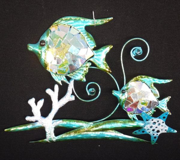 Double Fish Wall Panel