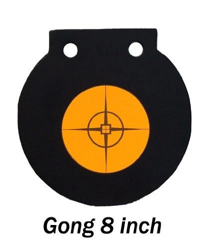 AR500 Steel Shooting Target Do It yourself Kit- 8" Gong, Gong Stand ...