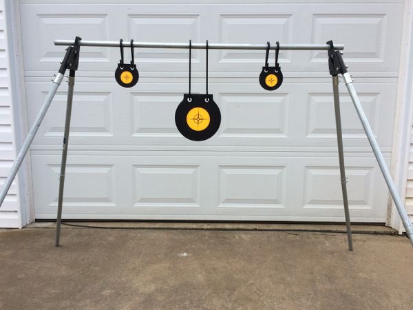 AR500 Steel Shooting Target Do It yourself Kit- 8" Gong, Gong Stand ...