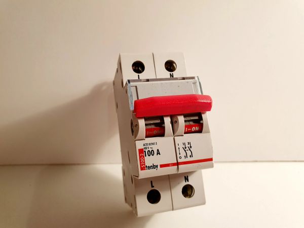 TENBY 100A 2 pole main switch isolator, S100-2, AC22