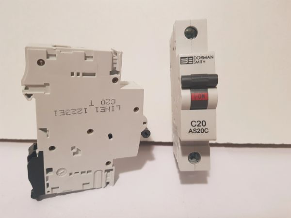 Dorman Smith AS20C 20A sp Type C mcb, circuit breaker 10k