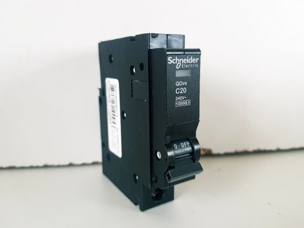 Schneider, Square D, QOvs 20A Type C sp MCB, circuit breaker 10k, QO120VSC10