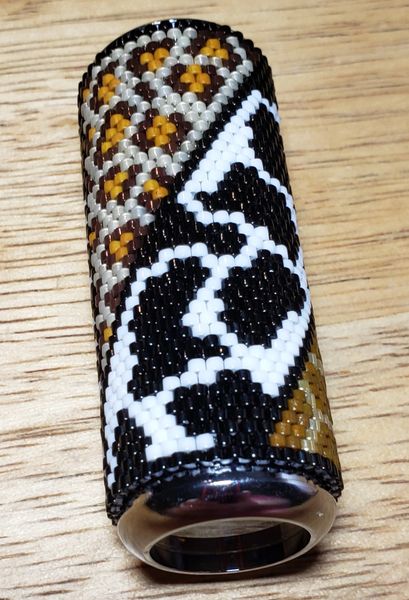 Animal Print Peyote Stitch Kaleidoscope Pattern