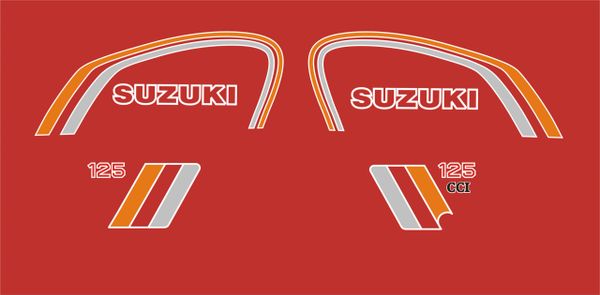 Suzuki TS125N Decal Kit