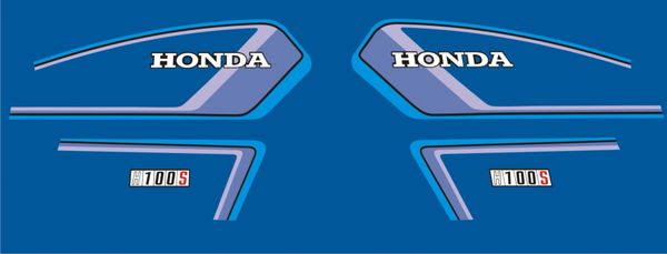 Honda H100 1986 Decal Kit