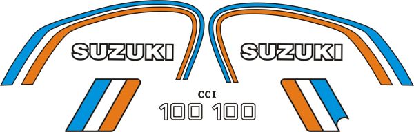 Suzuki TS100N 1984 Decal Kit