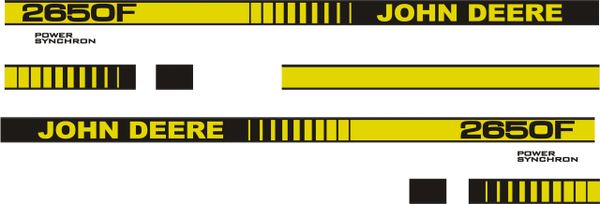 John Deere 2650F Tractor Decal Kit