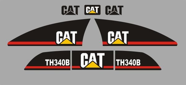 Caterpillar TH340B Telehandler Decal Kit