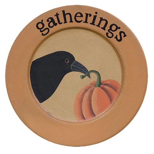 Gatherings Crow Plate, Wood