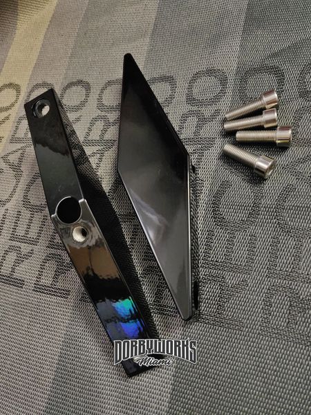 Honda Ruckus Frame extension billet adapters 4"- Gloss black