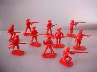 20 British Redcoat Regular Army AIP plastic soldiers