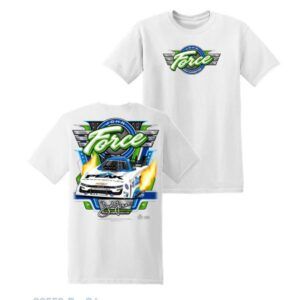 John Force White Shield T Shirt