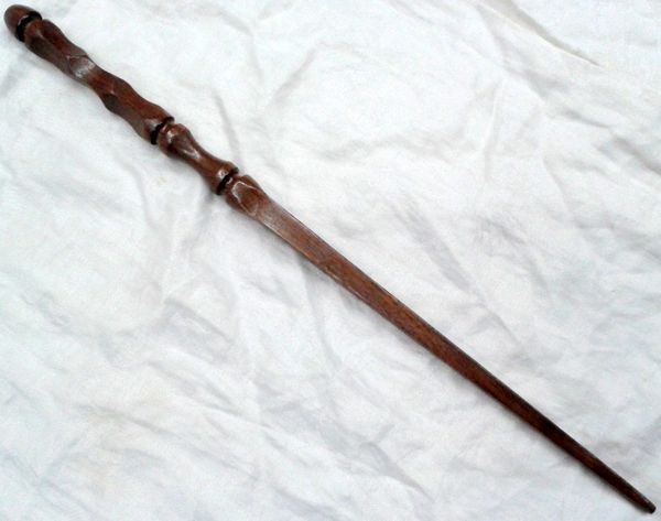 16 inch Square Shaft Black Walnut Magic Wand