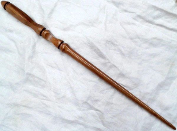 16 inch Round Shaft Black Walnut Magic Wand