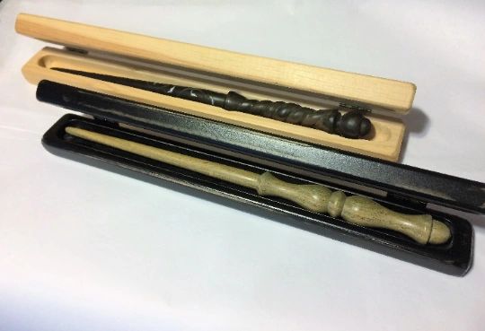 Solid Wood Box for Magic Wand - Engraved