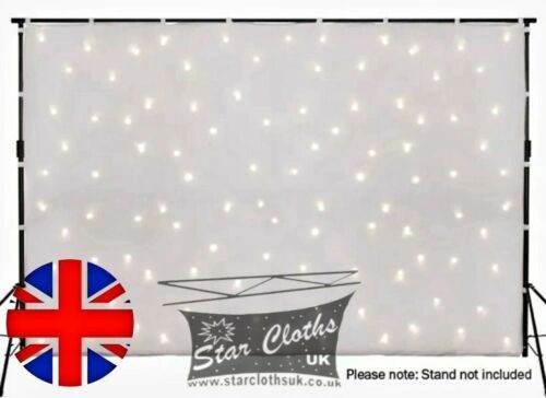 6M X 4M STATIC WHITE LED STAR CLOTH STAR CLOTH WHITE FABRIC STARCLOTH