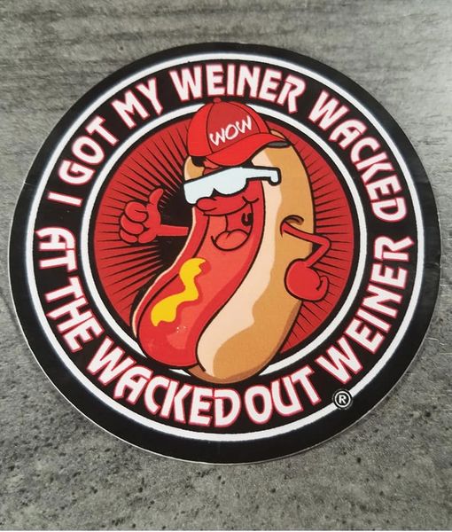 Wacked Out Weiner 3 inch sticker