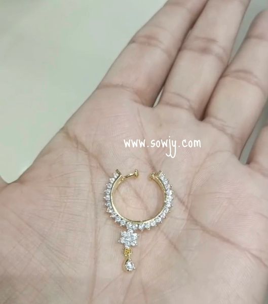 Pressing gold nose ring designs store