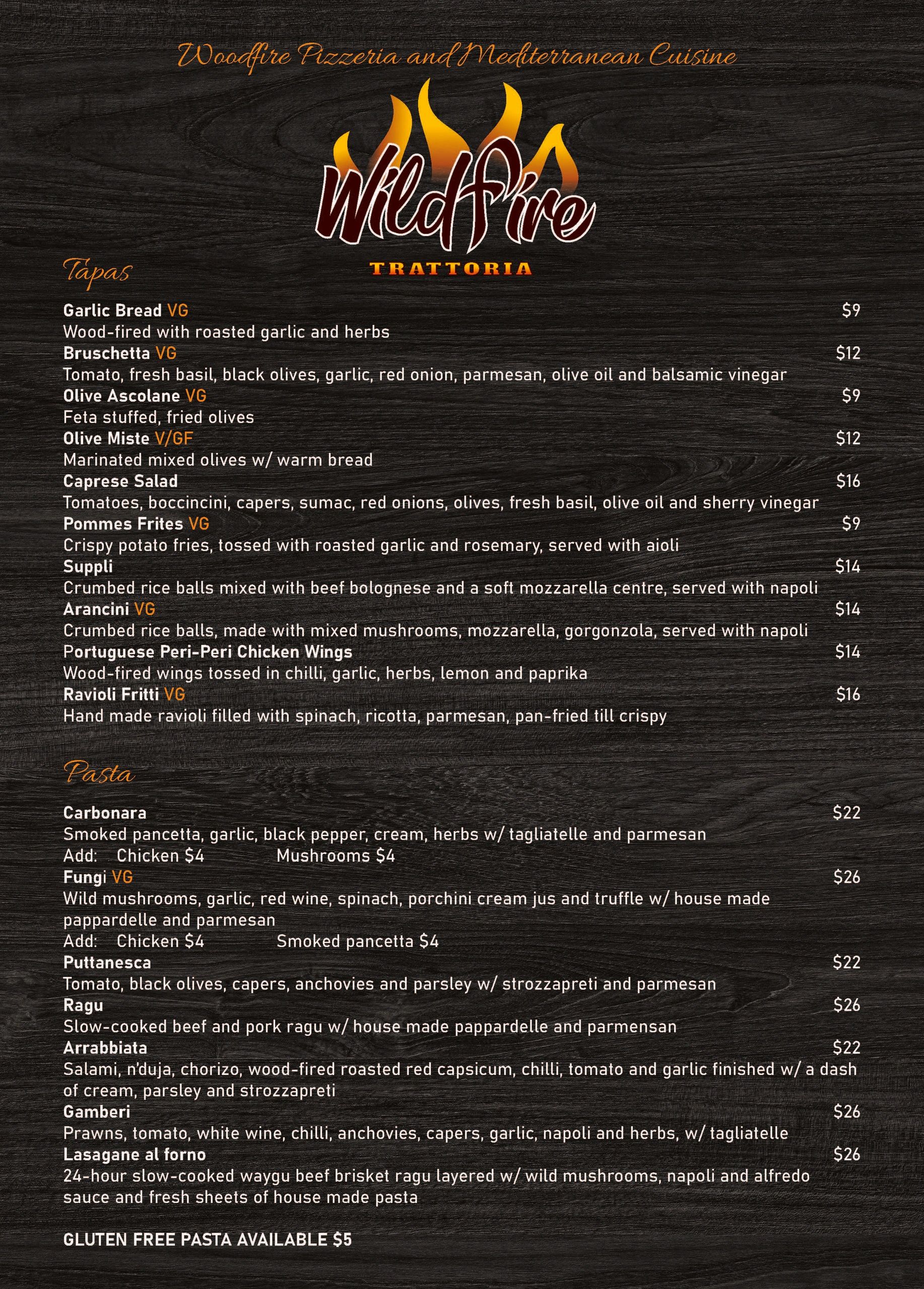 WILDFIRE TRATTORIA