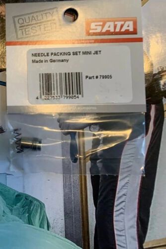SATA MINI JET 1,2,3,4 & 3000 NEEDLE PACKING SERVICE SET COMPLETE #79905