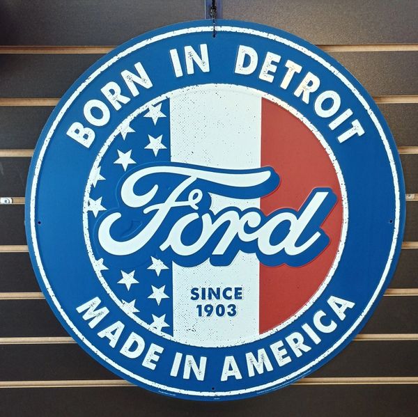 Ford Detroit Signs Ford Sign for Garage Signs for Men Ford America Car ...