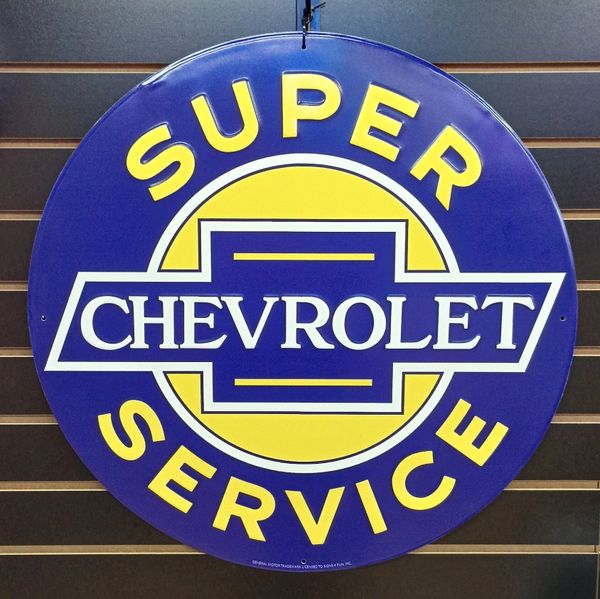 Chevy Super Service Signs Chevrolet Sign for Garage Signs for Men Car ...