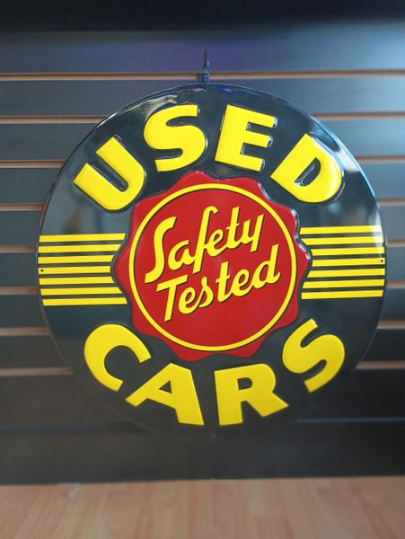 Used Cars Signs for Garage Signs for Men Safety Tested Used Car ...