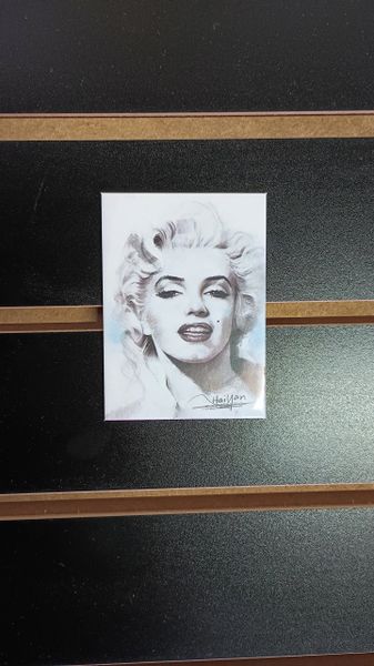 Marilyn Monroe Magnet Marilyn Monroe Drawing Print Refrigerator Magnets ...
