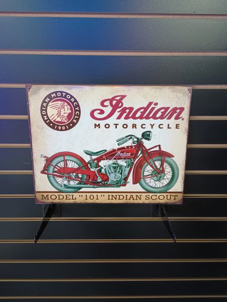 Indian Motorcycles Signs Model 101 Indian Scout Garage Decor for Men ...