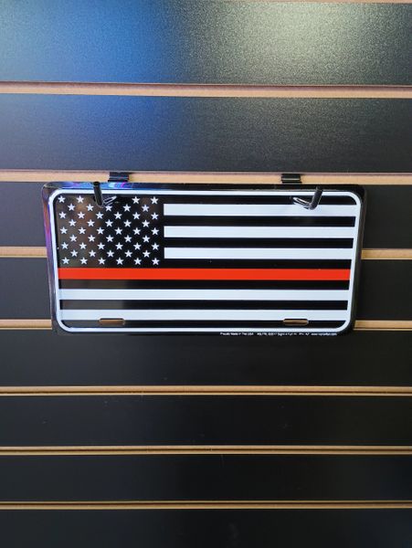 Thin Red Line Vanity Plate License Plates Gifts for Firefighters Thin ...