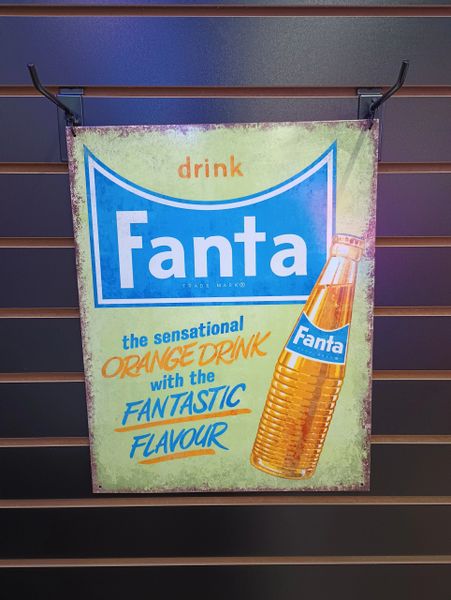 Fanta Signs Soda Pop Advertising Signs Gifts for Bar Area Bar Decor ...