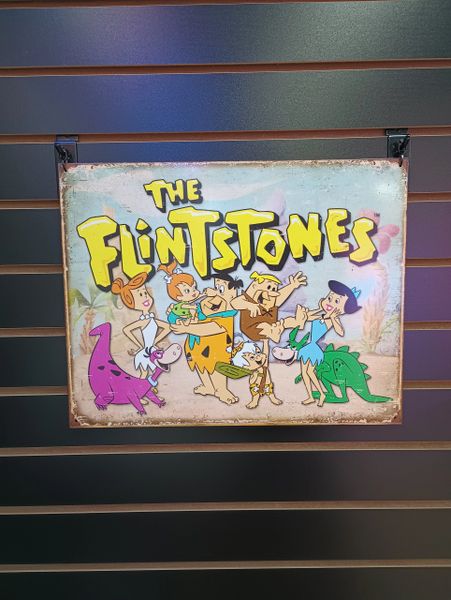 The Flintstones Sign Retro Wall Decor Metal Signs Cute Kids Room Decor ...