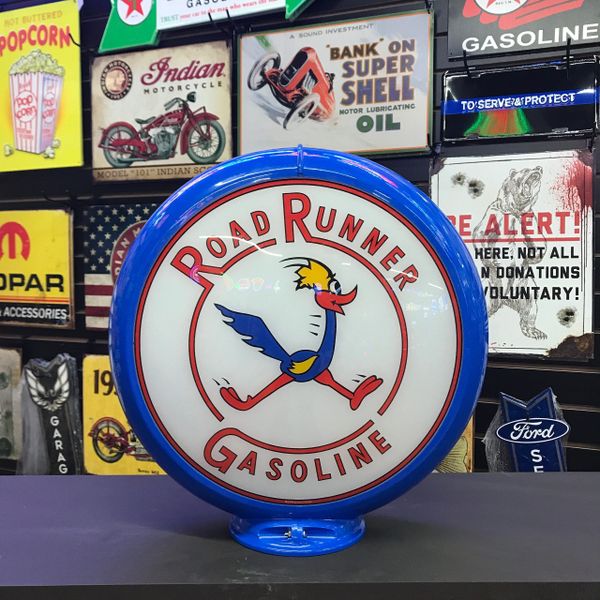 Road Runner Gas Pump Globe Roadrunner Gas Pumps Gas Pump Globes Light ...