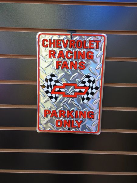 Chevy Signs Chevrolet Racing Fans Parking Sign for Garage Decor for Men ...