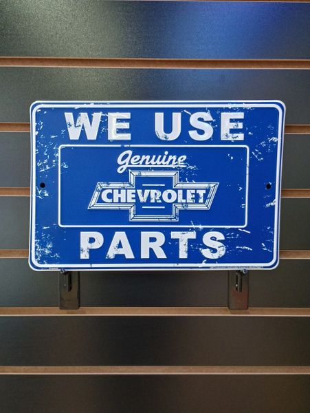 Chevy Signs We Use Genuine Chevy Parts Chevrolet Signs for Garage Signs ...