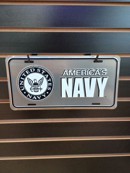 US Navy Vanity Plate United States Navy License Plate Military Veterans ...
