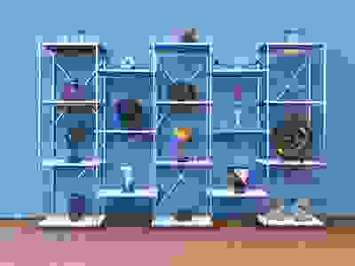 Metal Shelving - Portable Display Shelves