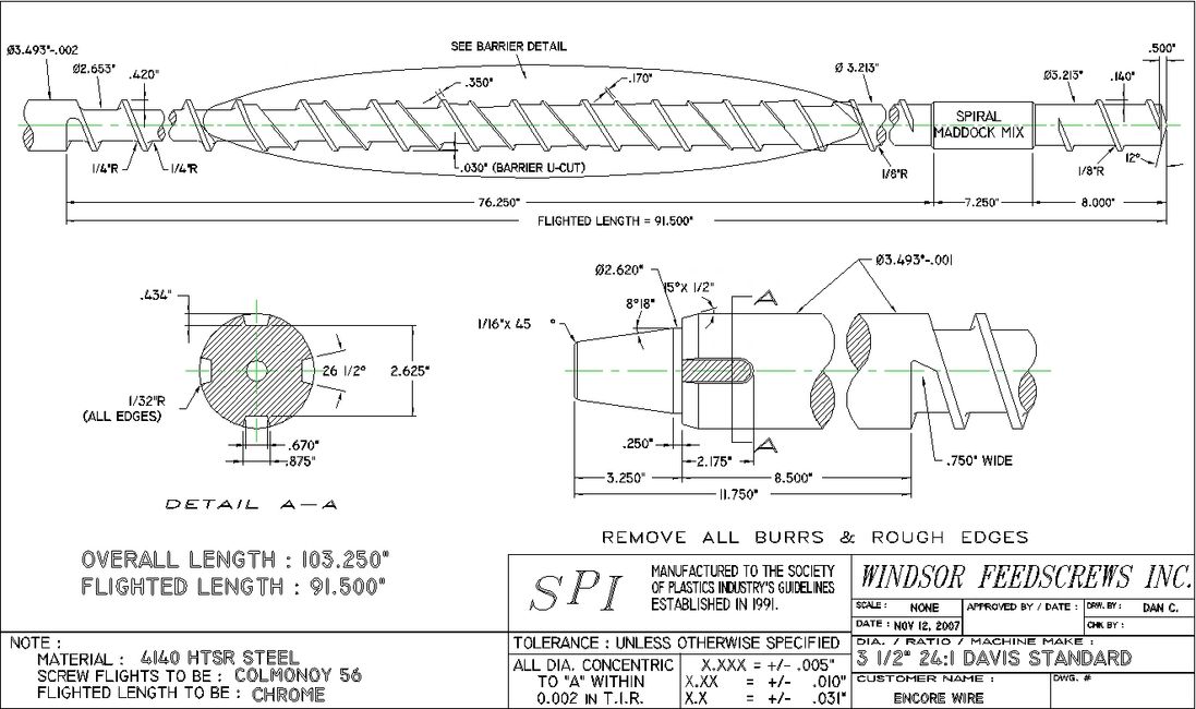 Design Services | WINDSOR FEEDSCREWS INC.