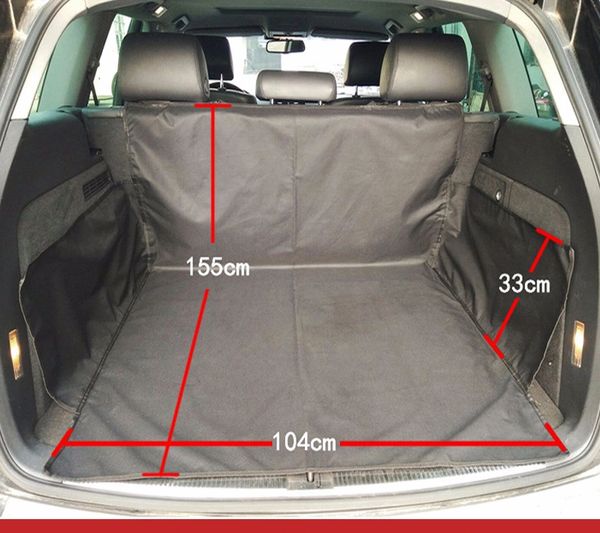 Pet car boot cover black