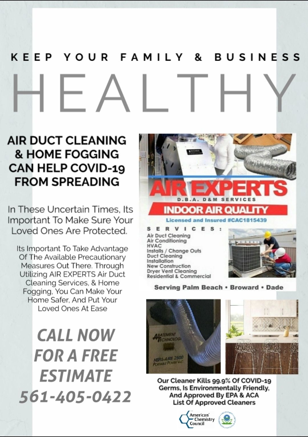 Air Experts Fla LLC - Air Duct Cleaning - Boca Raton, Florida