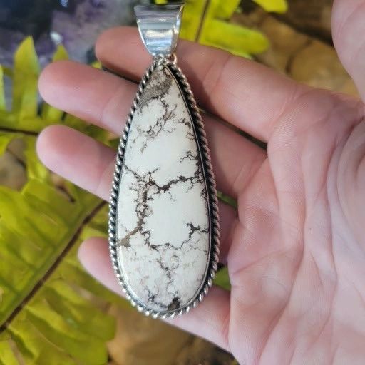 White buffalo turquoise pendant store