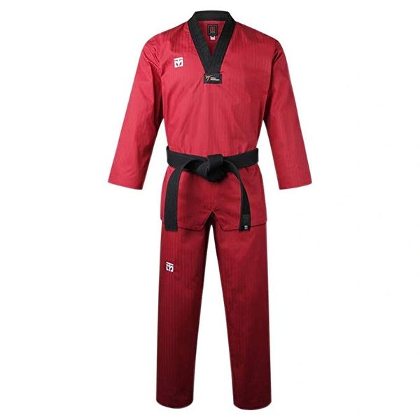 Red Instructor uniform black collar