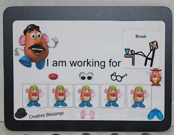 Mr. Potato Head Token Board Behavior Reinforcer for Autism, ADHD, and ADD