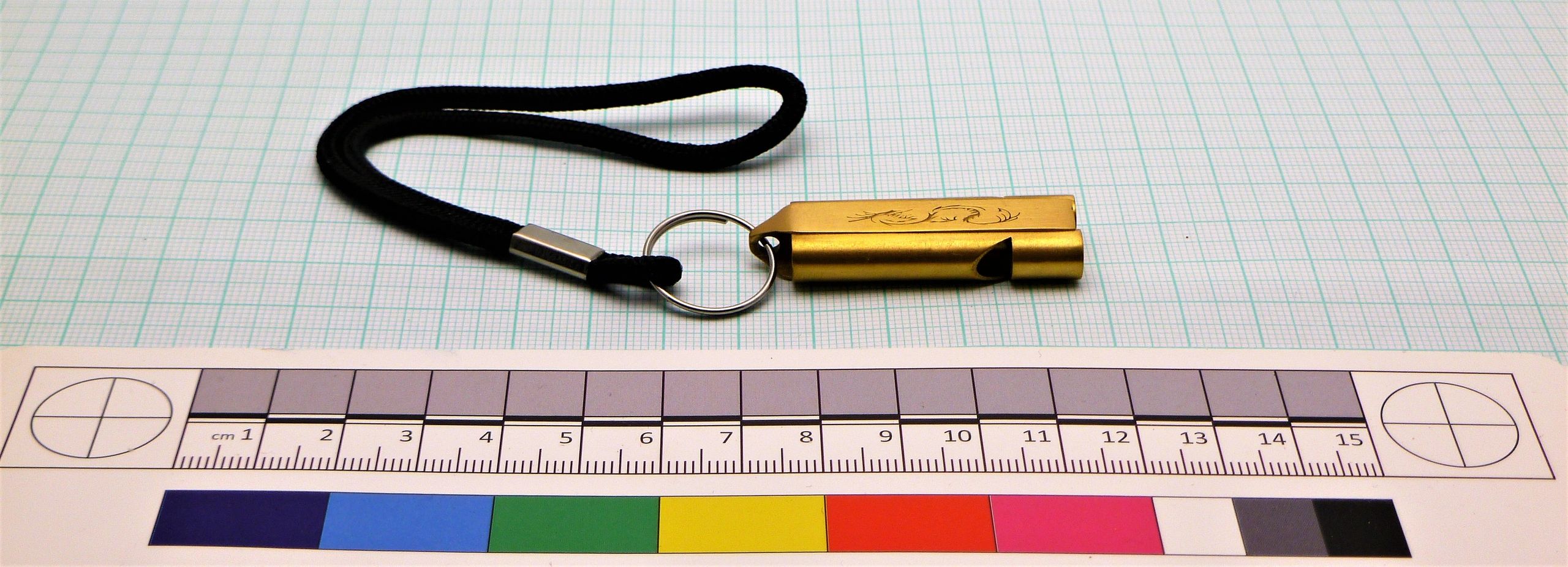 EDC Brass Double Pipe Whistle | Hugginsattic