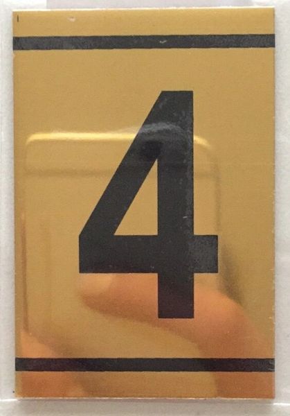 HPD SIGNS: NUMBER FOUR SIGN – 4 SIGN (HEAVY DUTY ALUMINUM SIGNS) | HPD ...