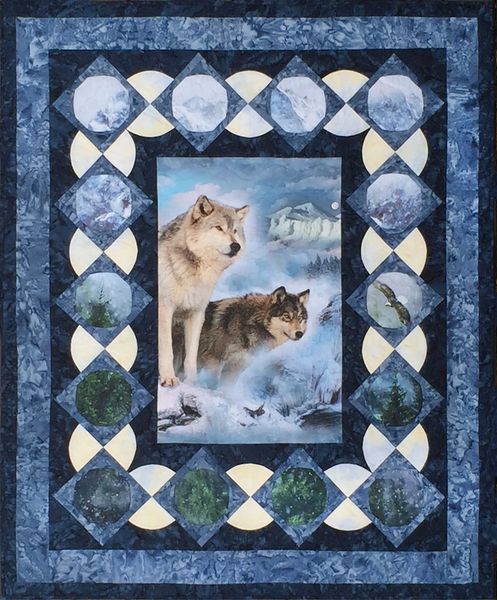 Many Moons Wolf Pattern | Quilts With A Twist