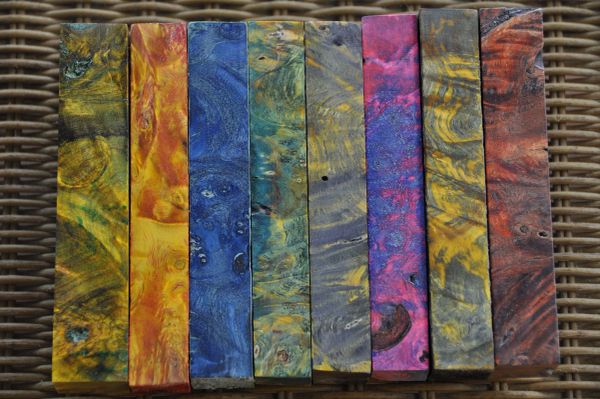D2B3™ Double Dyed Buckeye Burl Blanks Wood Pen Blanks | WOODPENPRO