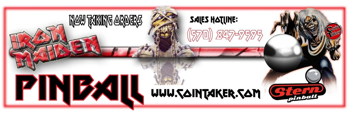 CoinTaker, distributor of pinball machines ,toppers, and parts.