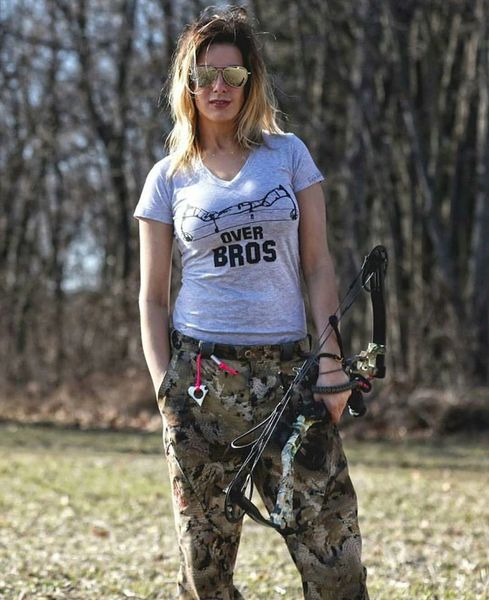 Bows over bros vneck t shirt | Sling'n stitches outdoors